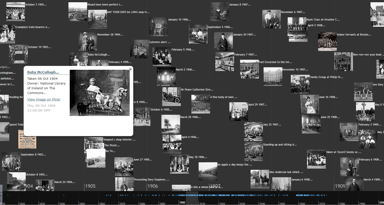 Flickr Commons timeline – Catching The Rain